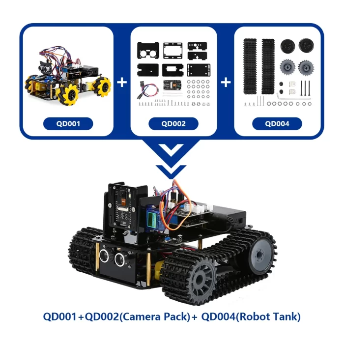 Acebot esp32 iot wifi roda programável evitar obstáculos rastreamento ...